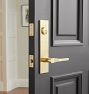 Richmond Brass Lever Exterior Door Hardware Tube Latch Set | Rejuvenation