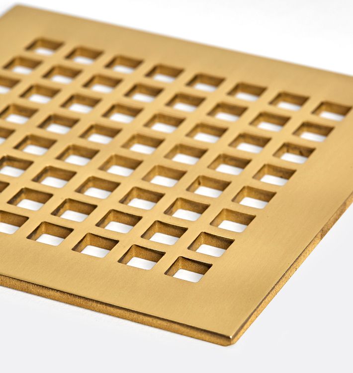 Contemporary Square Grille Shower Drain Assembly | Rejuvenation