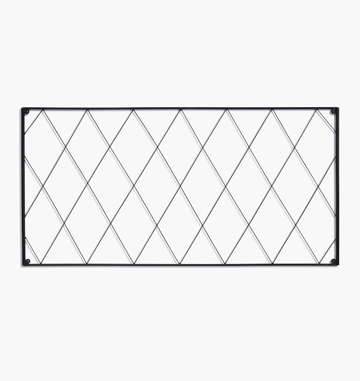 Diamond Lattice Black Iron Trellis | Rejuvenation