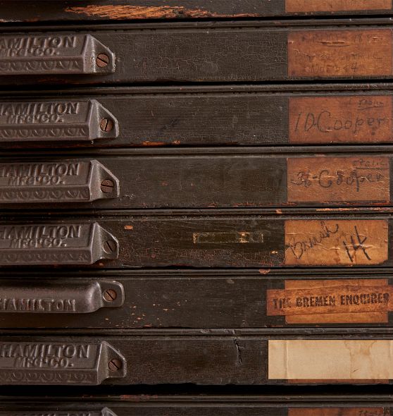 25-Drawer Hamilton Type Cabinet | Rejuvenation