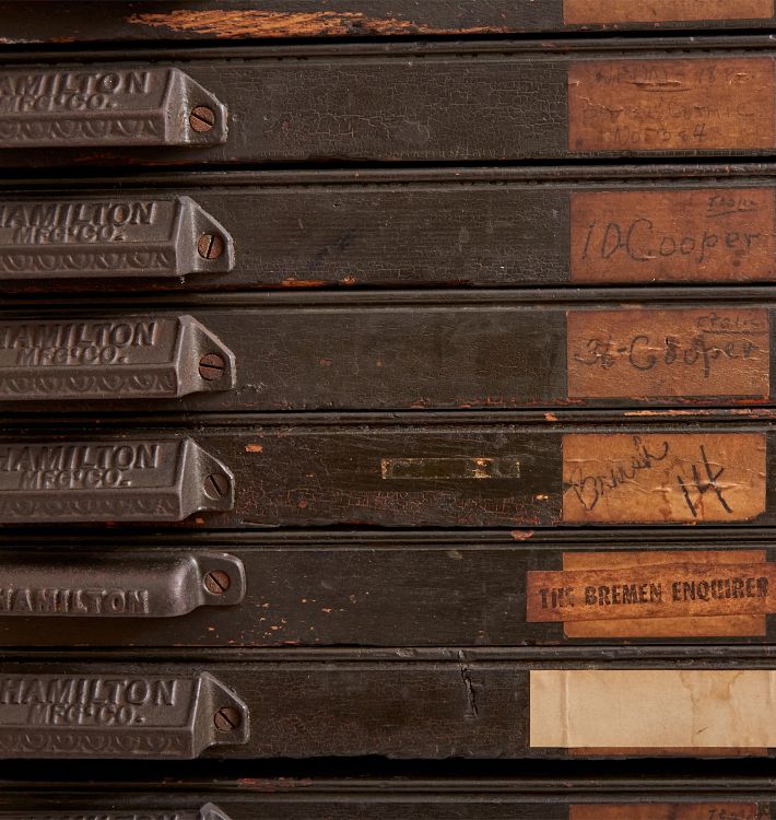 25-Drawer Hamilton Type Cabinet | Rejuvenation