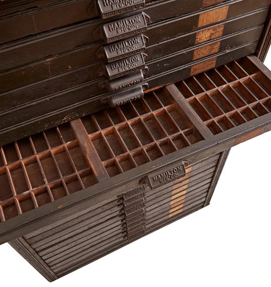 25-Drawer Hamilton Type Cabinet | Rejuvenation