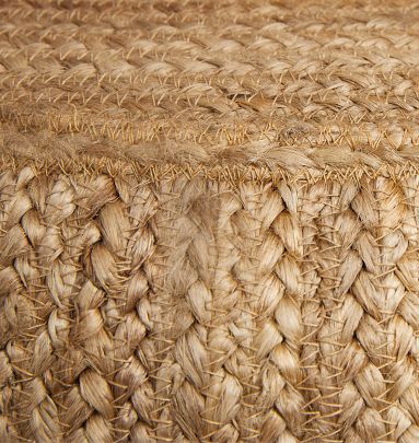 Jute Braided Pouf | Rejuvenation