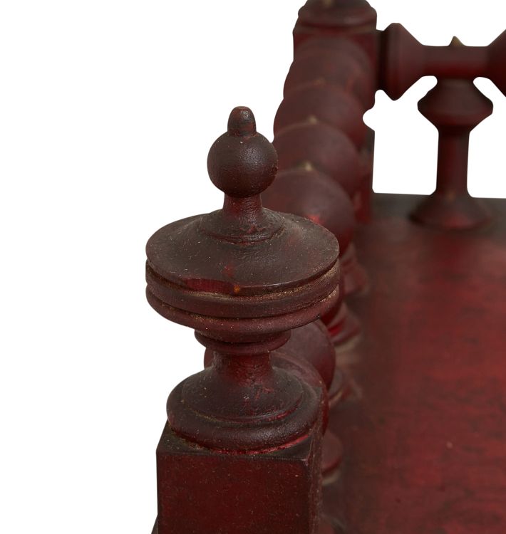 Vintage Four-Tier Victorian Mahogany Shelf with Casters | Rejuvenation