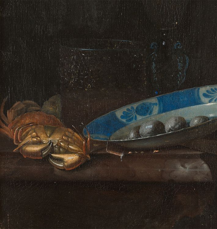 Still Life with Blue Plate Framed Reproduction Wall Art Print ...