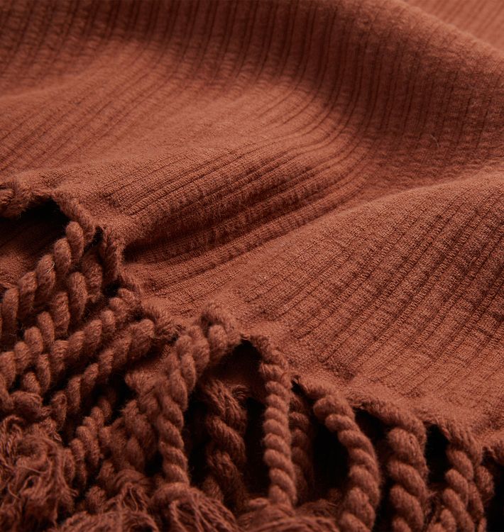 Organic Cotton Ribbed Throw | Rejuvenation