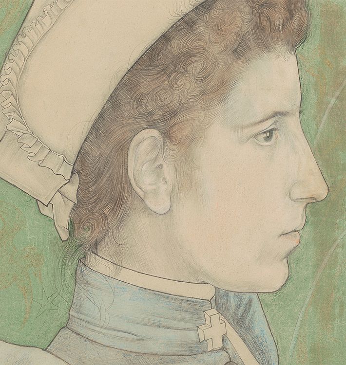 Portrait of Sister Nelly Framed Reproduction Wall Art Print | Rejuvenation