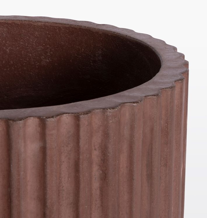 Concrete Fluted Planter | Rejuvenation