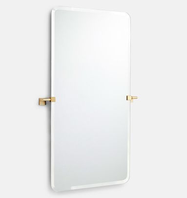 Meadows Frameless Wide Rectangle Pivot Mirror | Rejuvenation