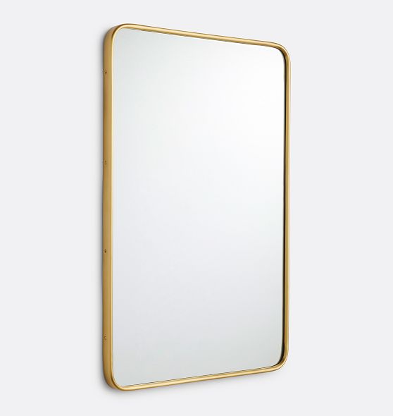 Rounded Rectangle Metal Framed Mirror | Rejuvenation