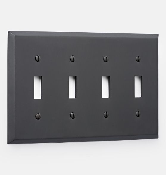 Lewis Quad Toggle Switchplate | Rejuvenation