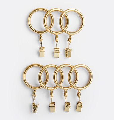 Drapery Curtain Ring Set | Rejuvenation