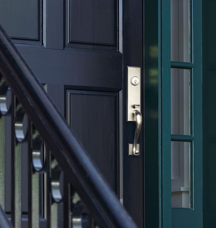 Putman Octagonal Lever Exterior Door Hardware Tube Latch Set | Rejuvenation