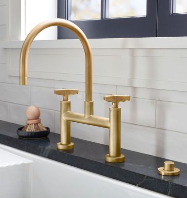 Blair Cross Handle Kitchen Faucet | Rejuvenation