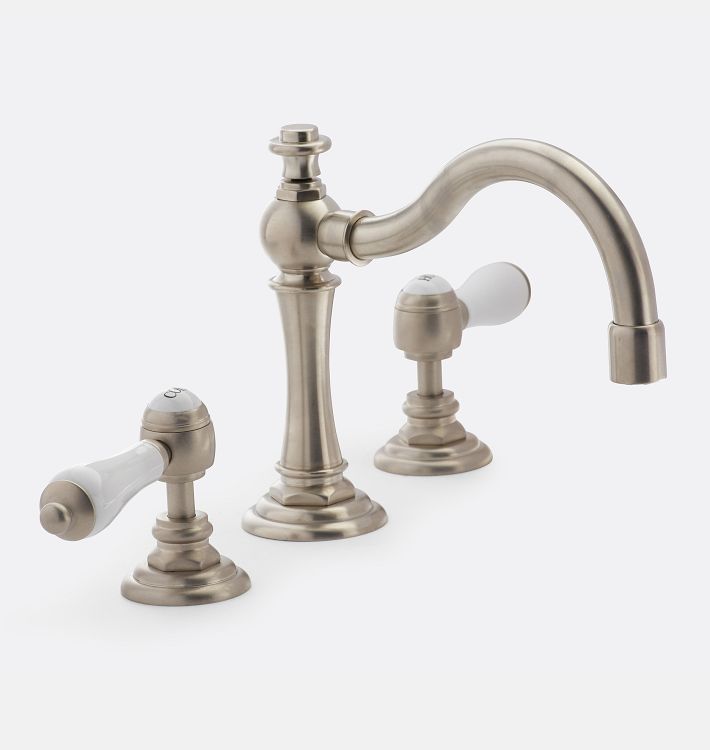 Connor Porcelain Lever Handle Widespread Bathroom Faucet Rejuvenation