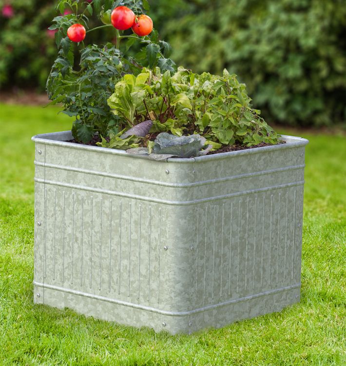 Galvanized Steel Raised Planter | Rejuvenation