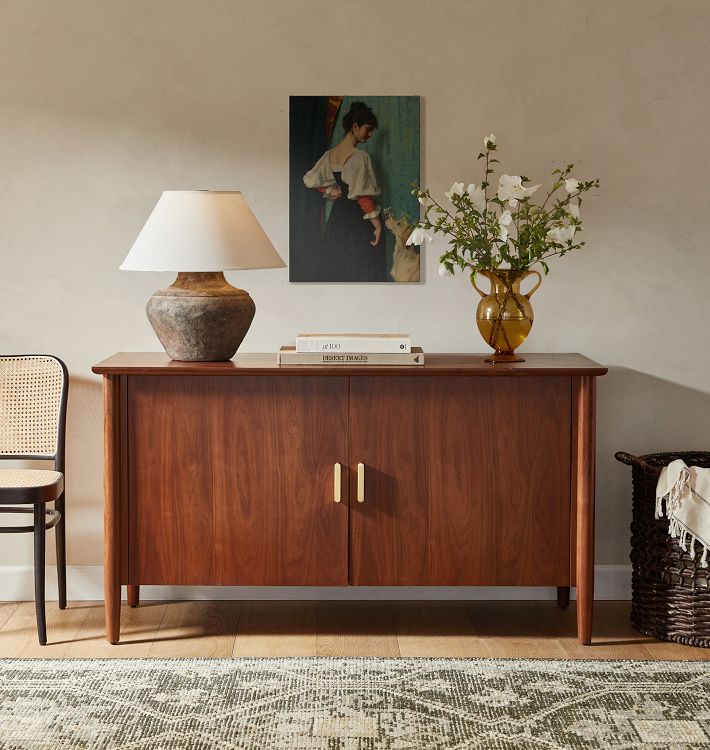 Young Woman With 'Puck' The Dog Reproduction Wall Art Print | Rejuvenation