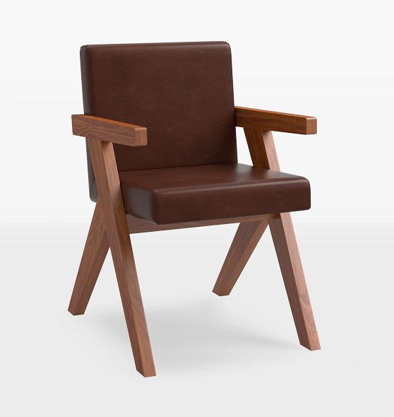 Tuttle Leather Arm Chair | Rejuvenation