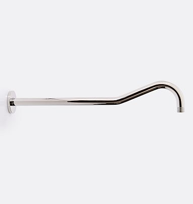 17-1/2" Wall Mount Gooseneck Shower Arm | Rejuvenation