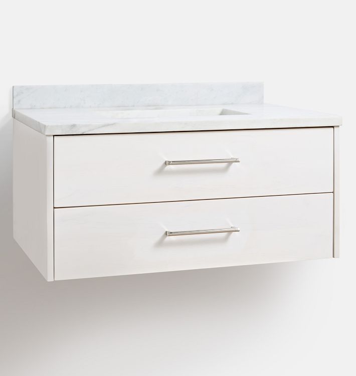 Geneva 36" Wall Mount Primed Single Vanity | Rejuvenation