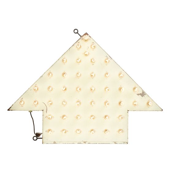 Vintage 88-Bulb Double-Sided Arrow Sign | Rejuvenation