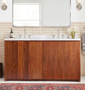 Valley 60" Walnut Double Vanity | Rejuvenation