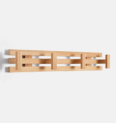 Adela Teak Hook Rack | Rejuvenation