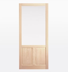 Fir Screen Door with Double Panel Bottom | Rejuvenation
