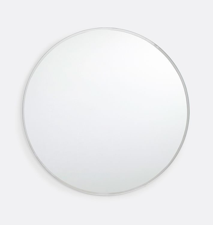 Frameless round mirror store