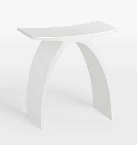 Ovale Solid Surface Stool | Rejuvenation