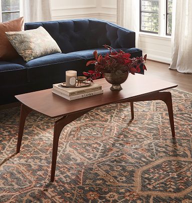 Traditional walnut coffee table store