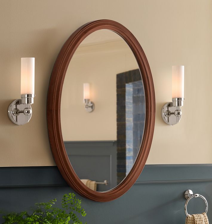 Bryson Wood Frame Oval Mirror | Rejuvenation