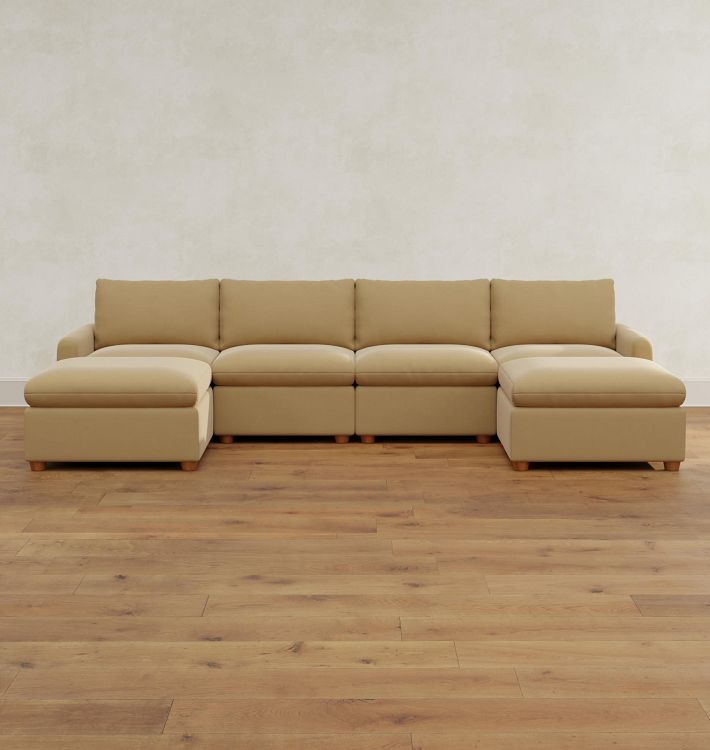 Roswell 6-Piece Double Ottoman Sectional Sofa | Rejuvenation