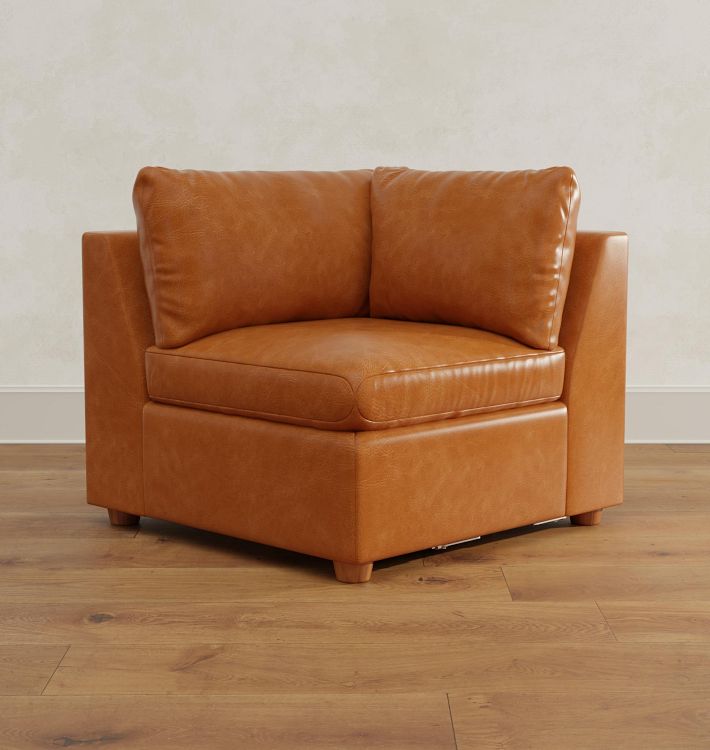 Roswell Leather Corner Sectional Component | Rejuvenation