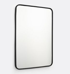 Rounded Rectangle Metal Framed Mirror | Rejuvenation