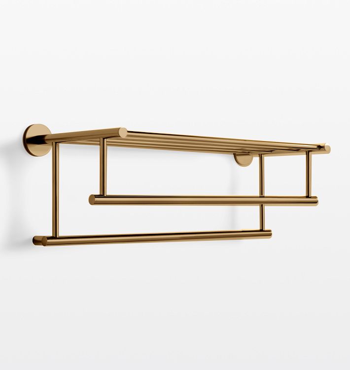 Riley 24" Train Rack with Double Towel Bars | Rejuvenation