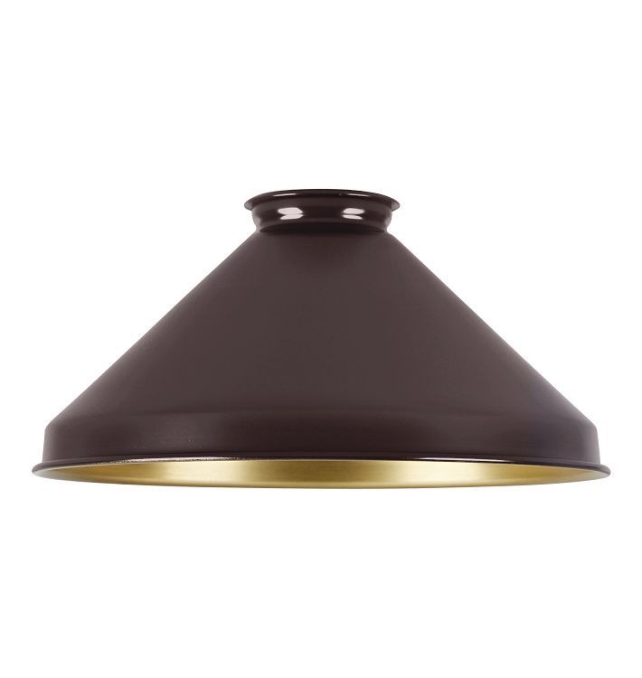 8" Brass Cone Shade | Rejuvenation