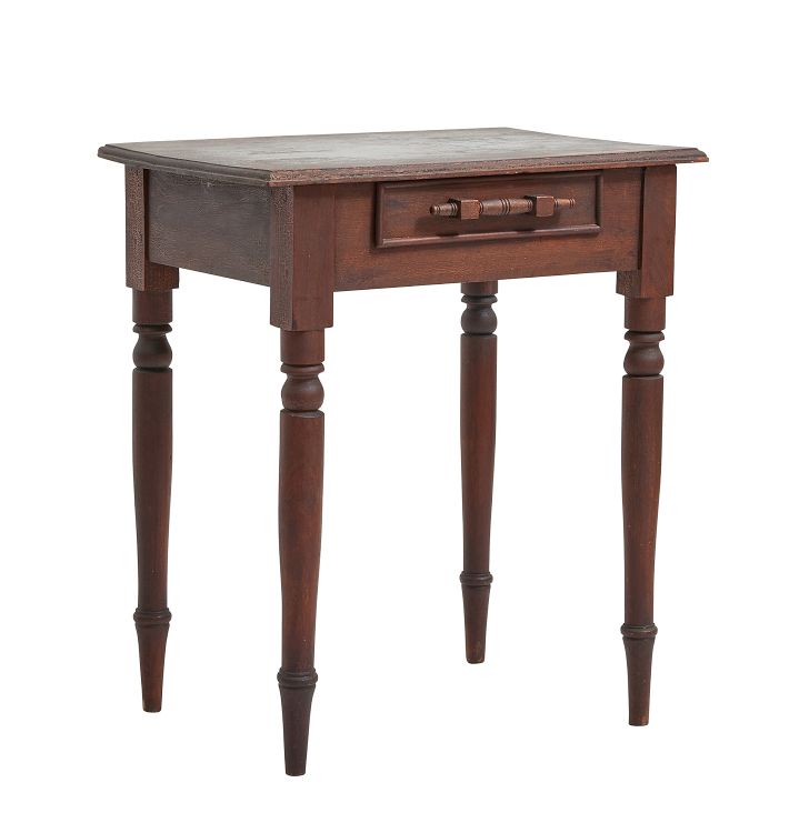 Vintage Traditional Nightstand Single Drawer and Dark Finish | Rejuvenation