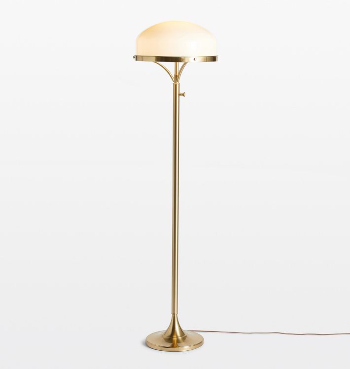 Open Box: Thane Floor Lamp - Antique Brass | Rejuvenation