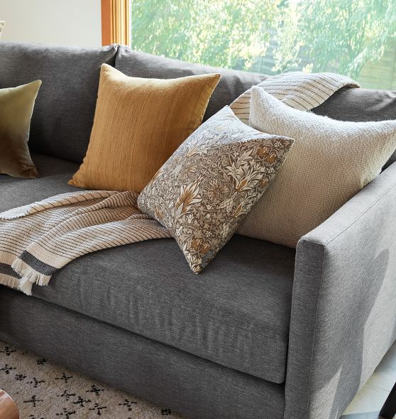 Wrenton 3-Piece Bench Cushion Arm Sofa with Wedge Corner | Rejuvenation