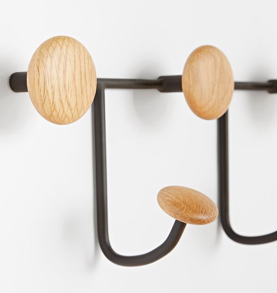 Pebbled 9 Hook Rack | Rejuvenation