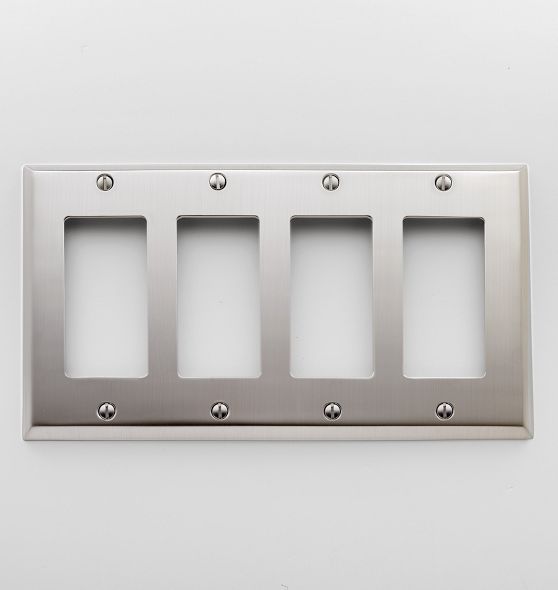 Lewis Quad GFCI Switchplate | Rejuvenation