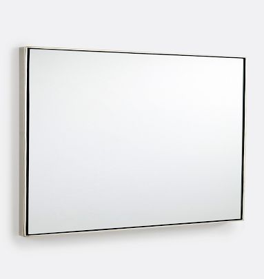 Rectangle Floating Metal Framed Mirror | Rejuvenation