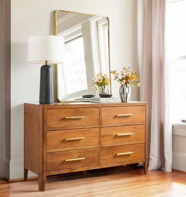 Rounded Rectangle Metal Framed Mirror | Rejuvenation