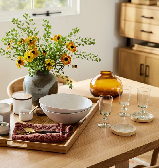Audrey Small Low Round Glass Vase | Rejuvenation