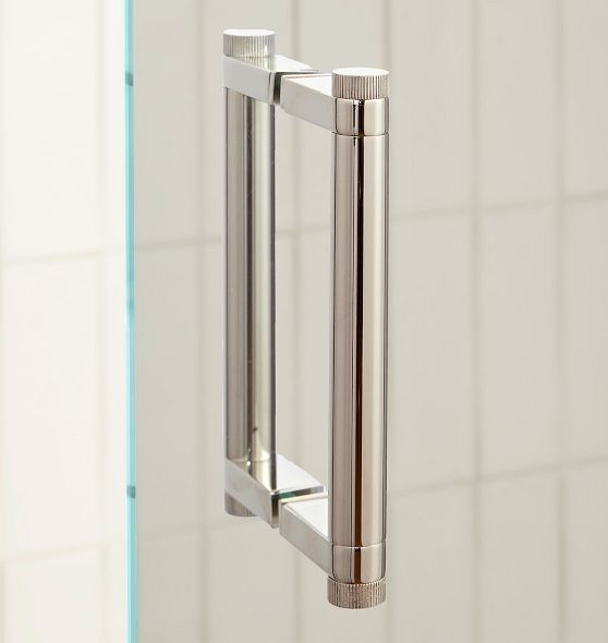 6" West Slope Shower Door Pull | Rejuvenation