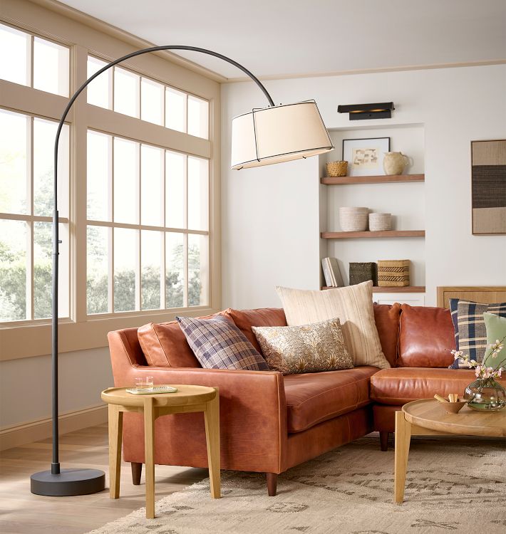 Conical Overarching Floor Lamp with Shade | Rejuvenation