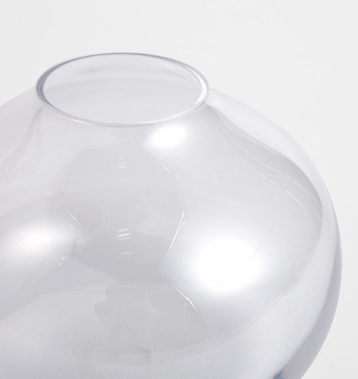 Audrey Small Low Round Glass Vase | Rejuvenation