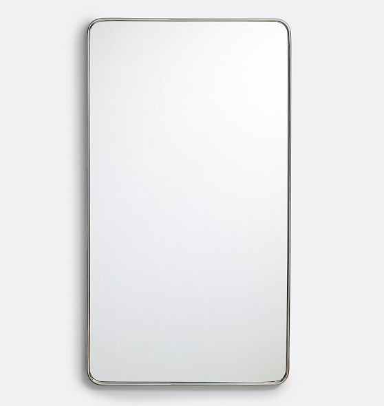 Double Vanity Rounded Rectangle Metal Framed Mirror | Rejuvenation