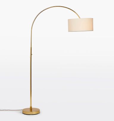 Drum Overarching Floor Lamp with Shade | Rejuvenation